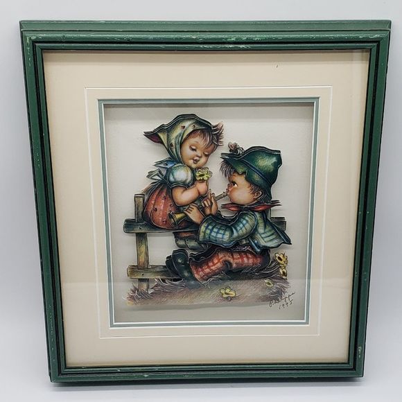 Hummel | Art | Signed 995 Hummel 3d Paper Tole Picture | Poshmark